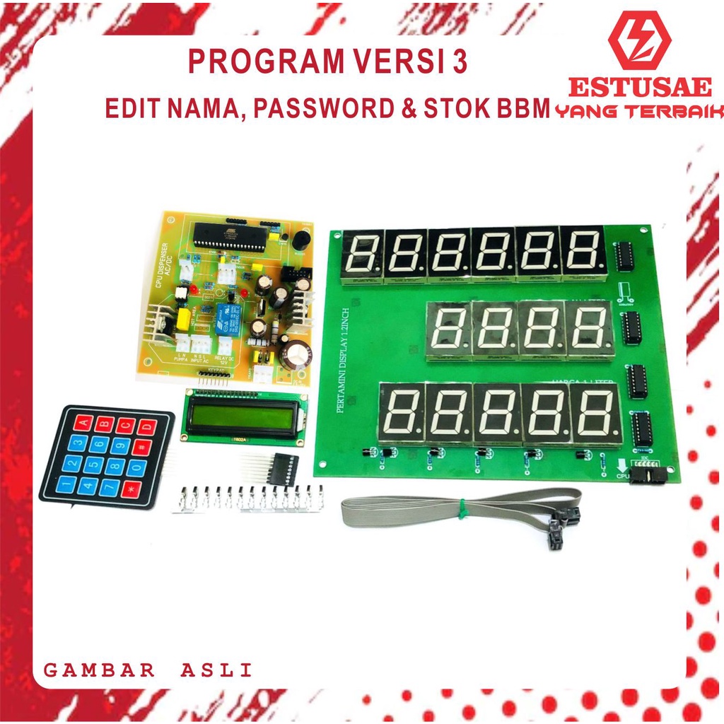 Jual PAKET CPU AC DC V3 POM MINI PERTAMINI DISPLAY 7SEGMEN MERAH LCD ...