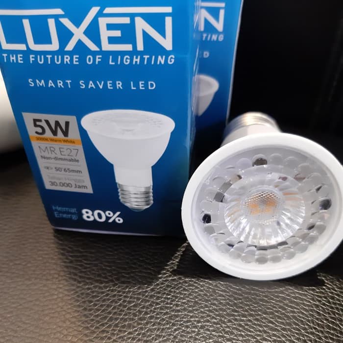 Jual Lampu Sorot LED Lampu Spot light 5W 5Watt 5Wat E27 3000K Lampu Hias proyektor Luxen ...