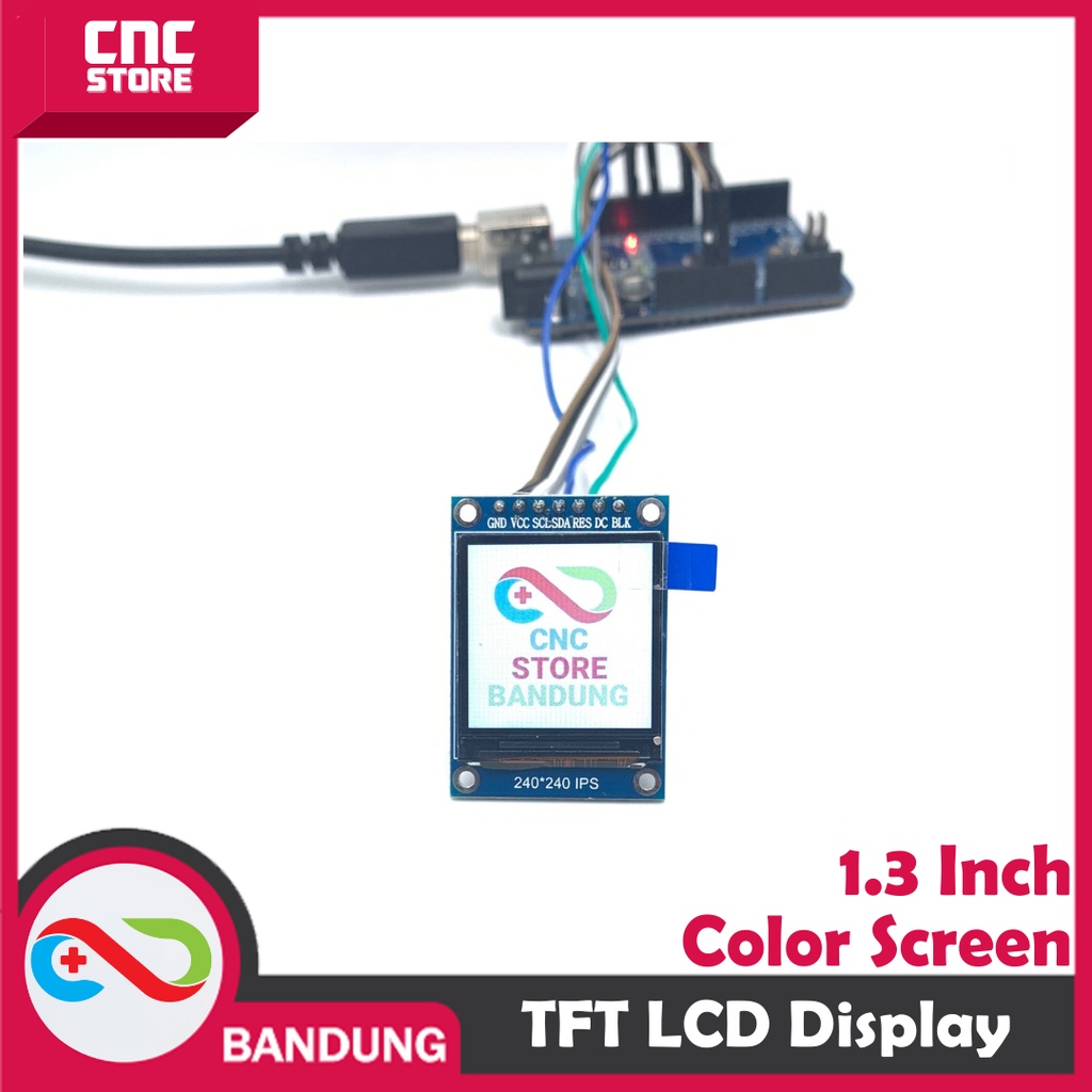 Jual TFT IPS 240x240 DISPLAY MODULE OLED FULL COLOR SCREEN LCD 1.3 INCH HD | Shopee Indonesia