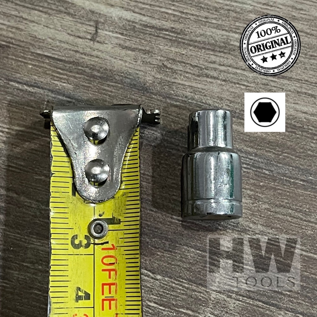 Jual SOCKET WRENCH KUNCI SOK MATA SOCK KUNCI SHOCK 4MM x 1/4" DRIVE 6PT ...