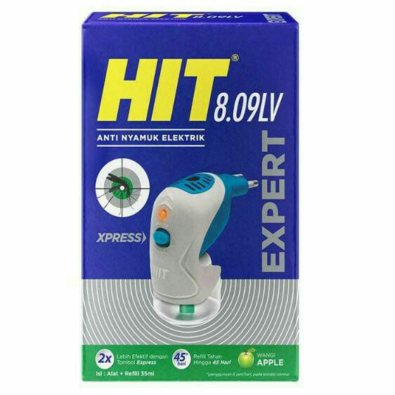 Jual Obat Nyamuk Listrik HIT Non Stop Expert 8.09 LV 35 ml 45 Hari ...