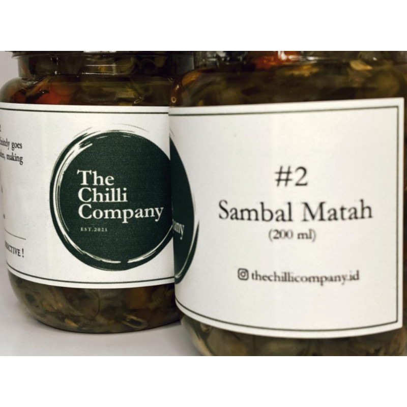 Jual Kemasan Cabe Brand TCC The Chilli Company Varian Sambal Mata 200 ...