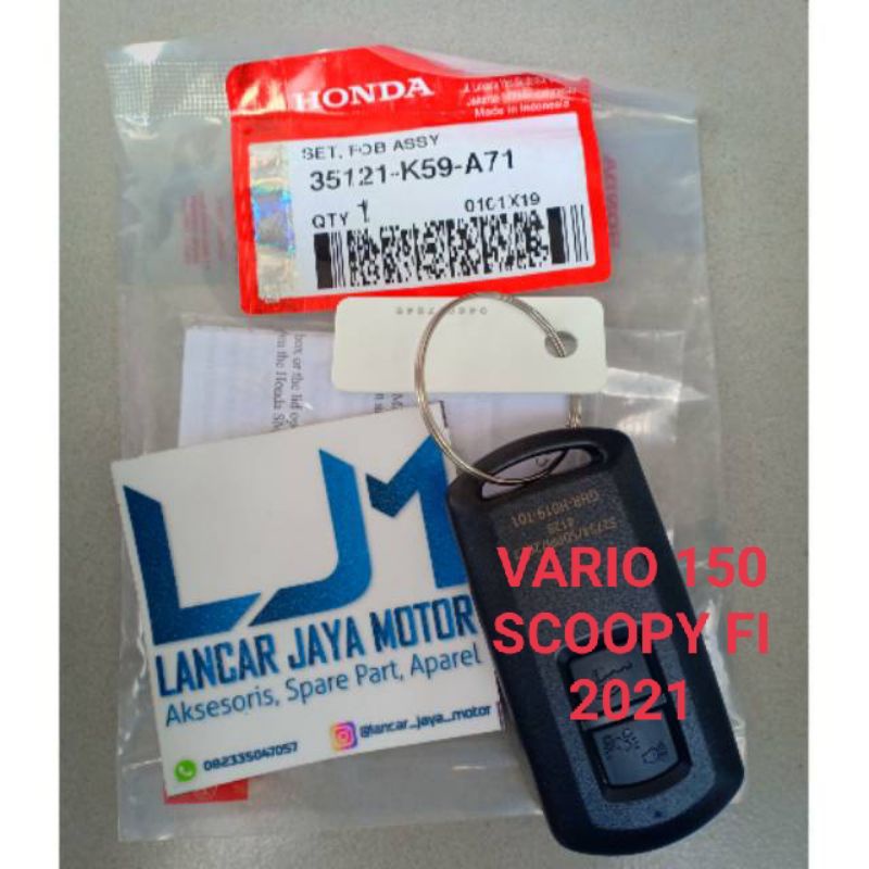 Jual REMOT KUNCI/SET FOB ASSY VARIO 150 2018-2022 PNP SCOOPY k2f 2021 ...