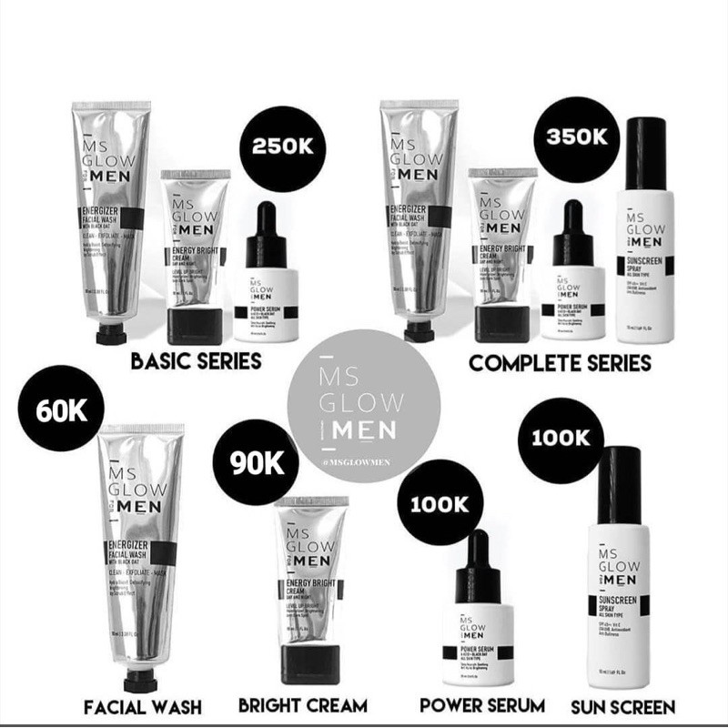 Jual MS GLOW MEN / MS GLOW FOR MEN / PAKET MSGLOW MEN (bisa ecer ...