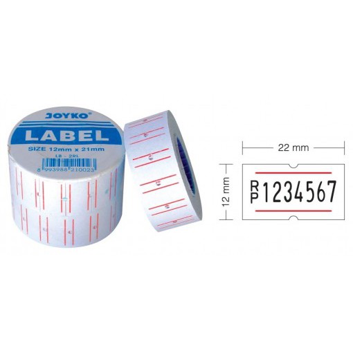 Jual (1/2 slopan) label refill isi labeller stiker tag harga nama kode ...