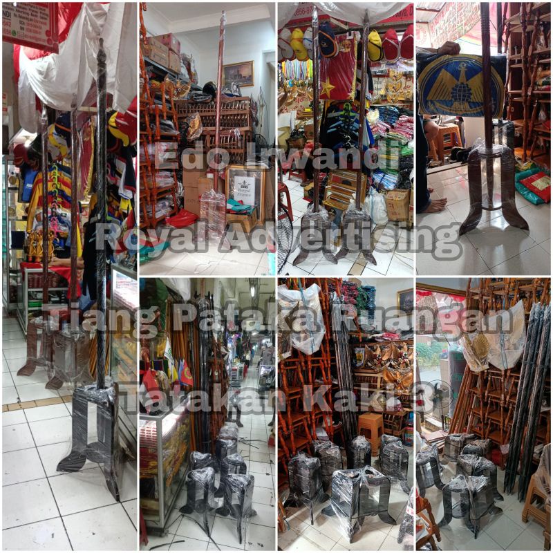 Jual Tiang Bendera Pataka Tiang Bendera Ruangan Kaki 3 Iklan ini Khusus ...