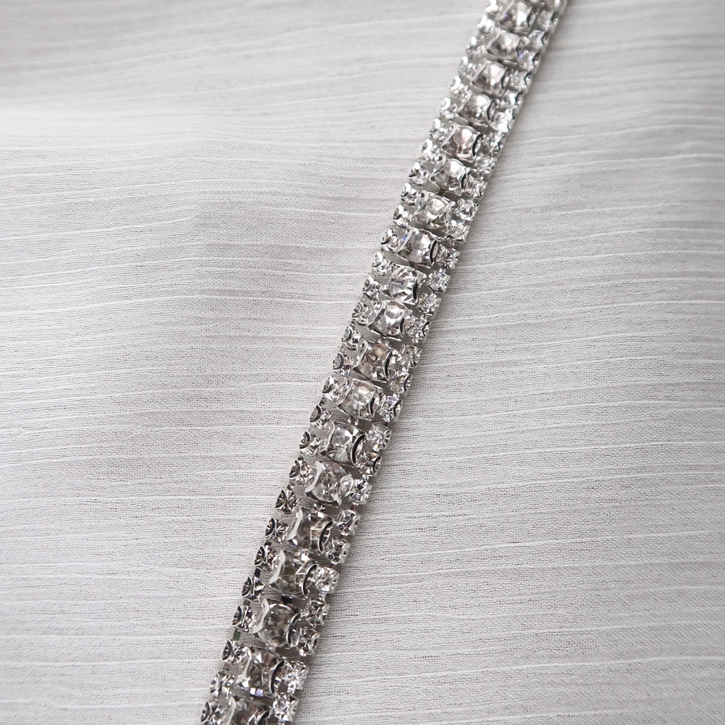 Jual Payet Kristal Swarovski Berlian Mewah Logam | Fancy Crystal Chain ...