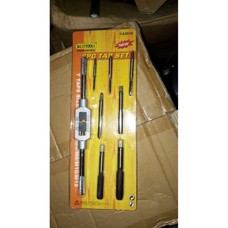 Jual hand tap set 7pcs + 1Handle wrench tap M3 - M12 bor manual alat ...