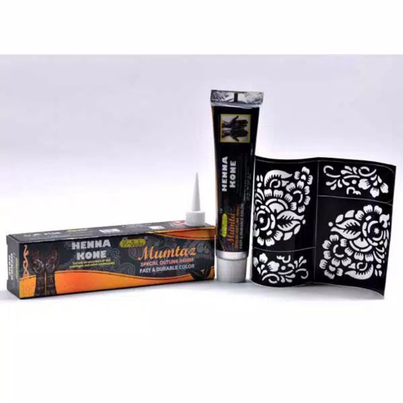 Jual Mumtaz Henna Tube - Black (free Cetakan Tato) | Shopee Indonesia