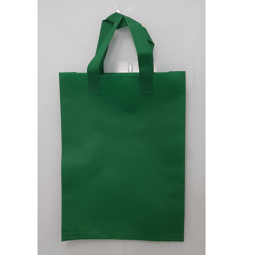 Jual Tas Press Spunbound Tali Goodie Bag Tas Belanja Warna Hijau Tua 30 ...