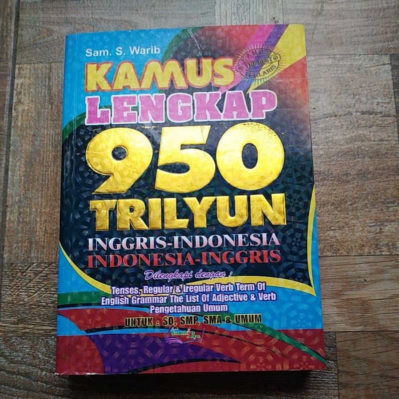 Jual KAMUS LENGKAP BAHASA INGGRIS INDONESIA BESAR 950 / 975 TRILYUN ...
