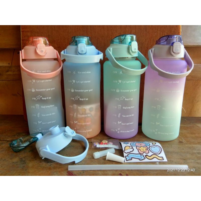 Jual botol 2 liter viral/botol minum 2 liter/botol minum viral | Shopee ...