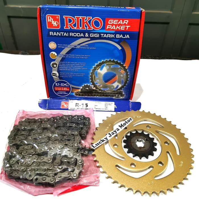 Jual Gearset girset chainkit gear gir set rantai paket R15 R 15 Old lama V2 | Shopee Indonesia