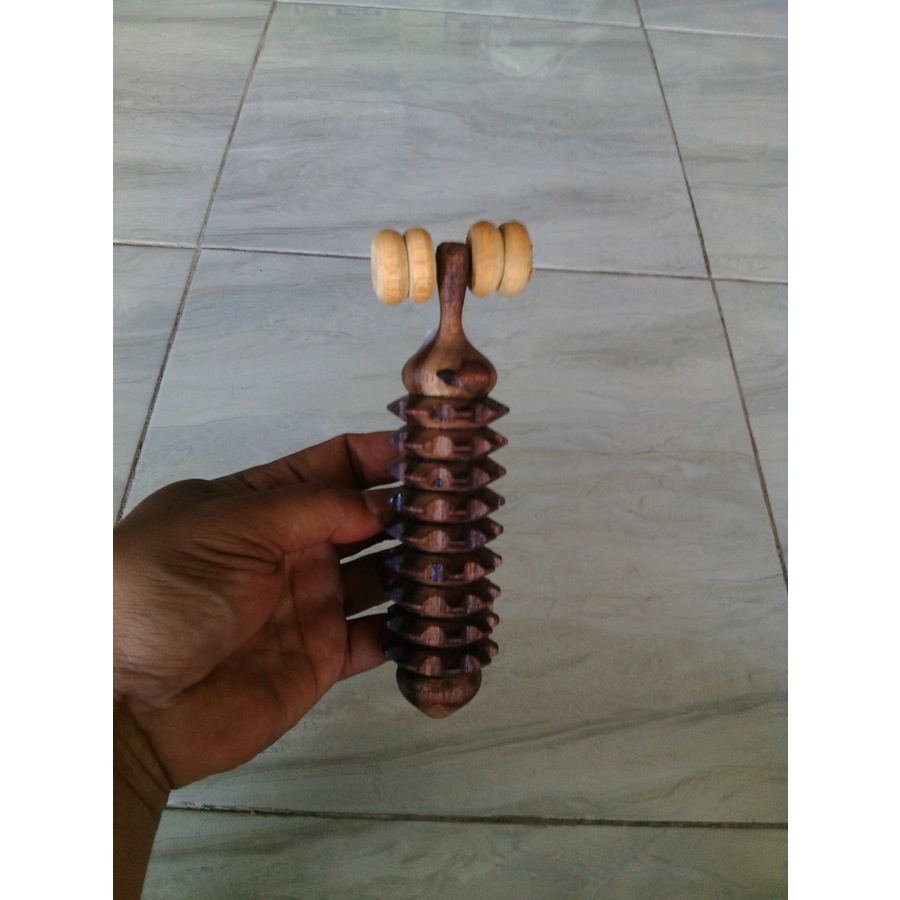 Jual Alat pijat rol kayu remet tangan refleksi pijet kaki pijit punggung tradisional | Shopee ...