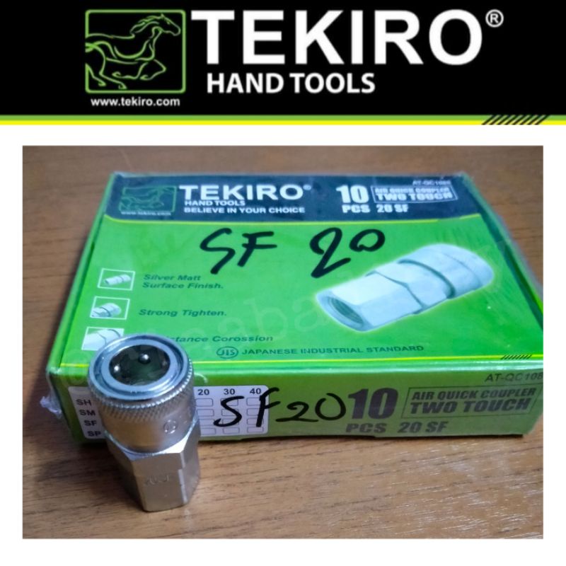 Jual AIR QUICK COUPLER TWO TOUCH SF 20 NEPEL SAMBUNGAN TEKIRO SF 20 ECERAN | Shopee Indonesia