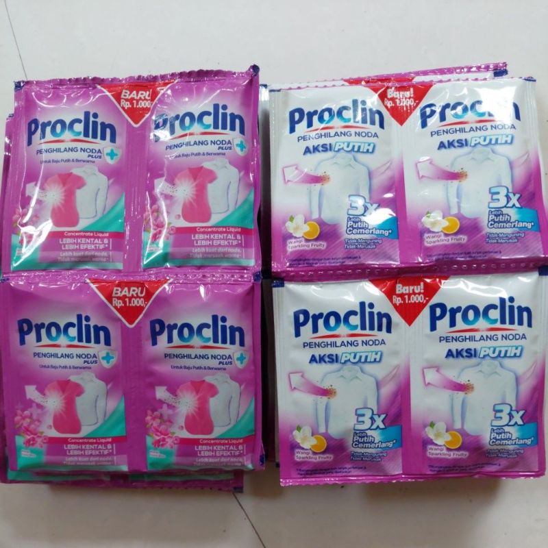 Jual PROCLIN PEMUTIH SACHET ANTI BAKTERI + DISINFEKTAN (ISI 24pcs ...