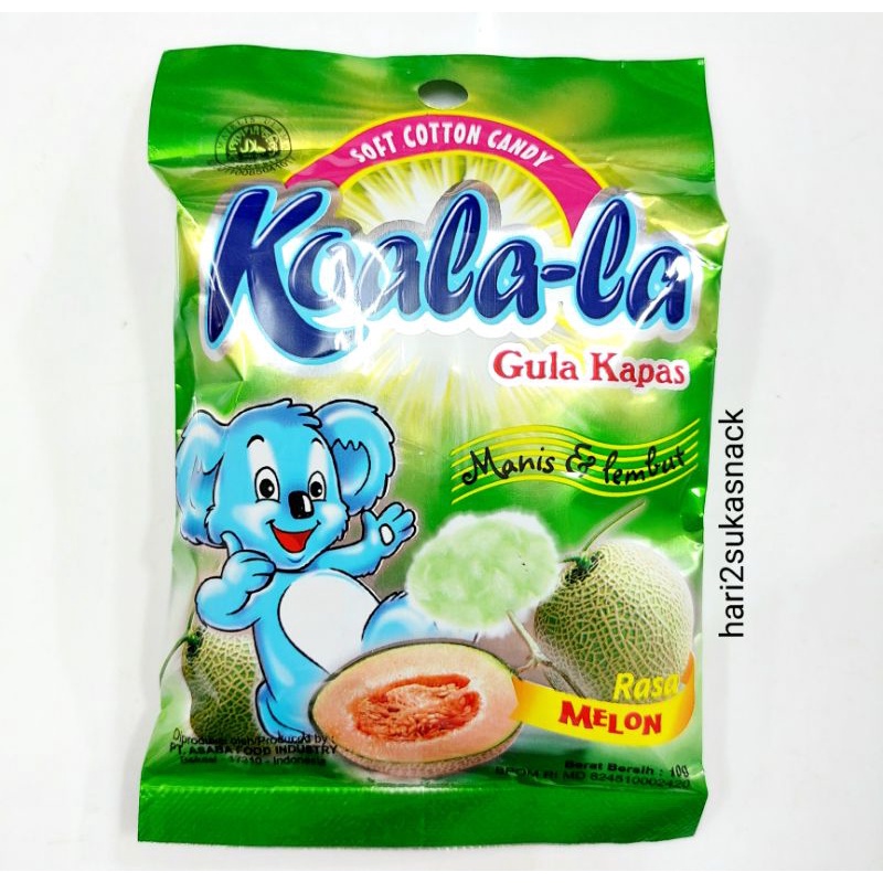 Jual Koala-la Koalala Gula Kapas Permen Rasa Melon | Shopee Indonesia