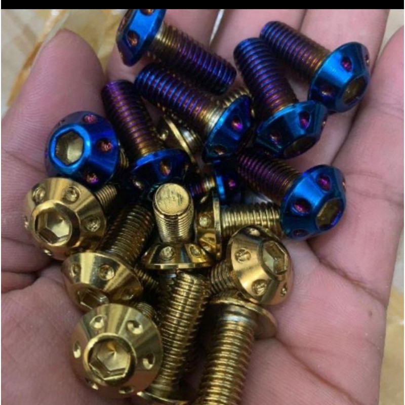 Jual Baut Probolt Piringan Disk Piring disc gold heng twotone chrome ...