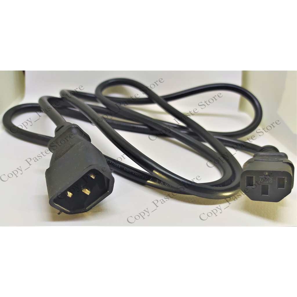 Jual KABEL POWER 3 mtr SNI 3X0.75mm CPU-MONITOR C13-C14 | Shopee Indonesia