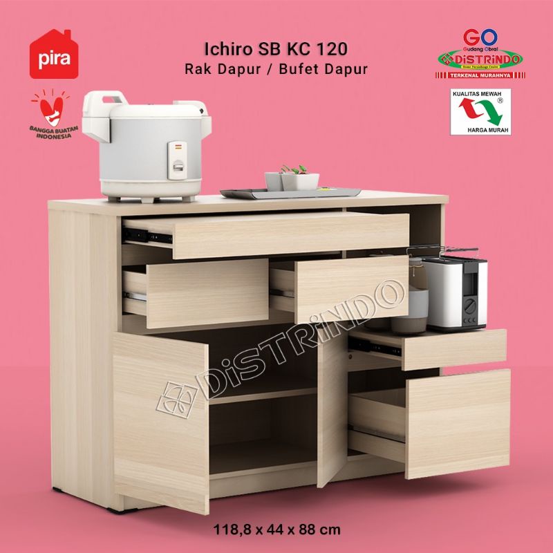 Jual Pira ICHIRO SBKC 120 / kitchen Cabinet Rak Dapur Minimalis Meja ...