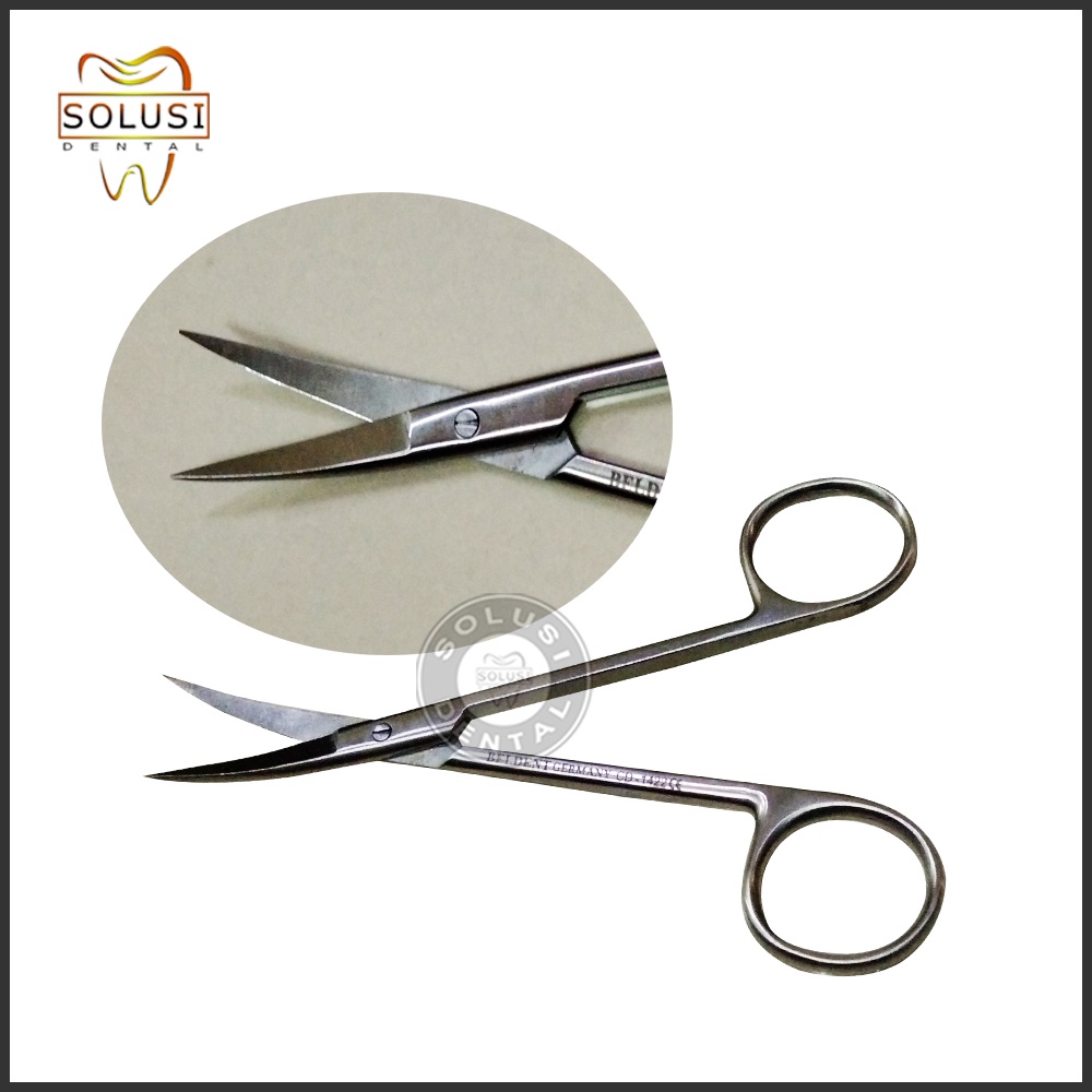 Jual DENTAL GUM SCISSORS GUNTING OPERASI BEDAH STRAIGHT / CURVED ...