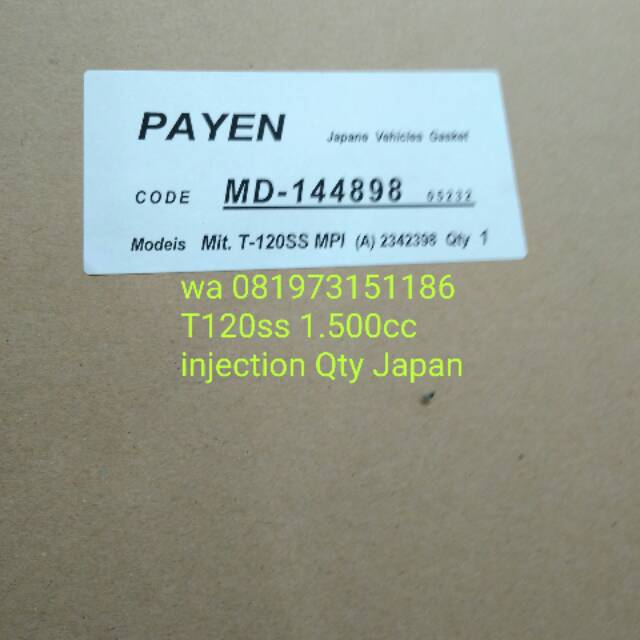 Jual Packing set complete t120ss 1.500cc injection injeksi | Shopee ...
