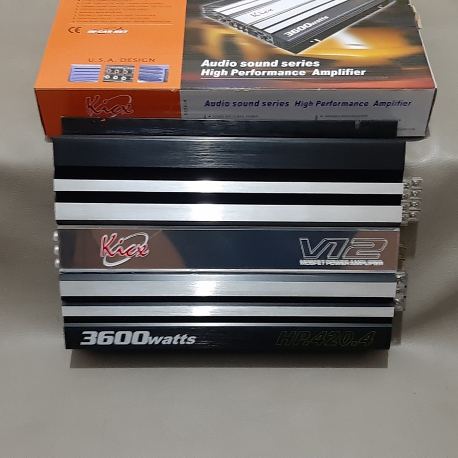 Jual Power Kick 4ch HP-420.4 3600 Watt MURNI / Power Amplifier / Audio Mobil | Shopee Indonesia