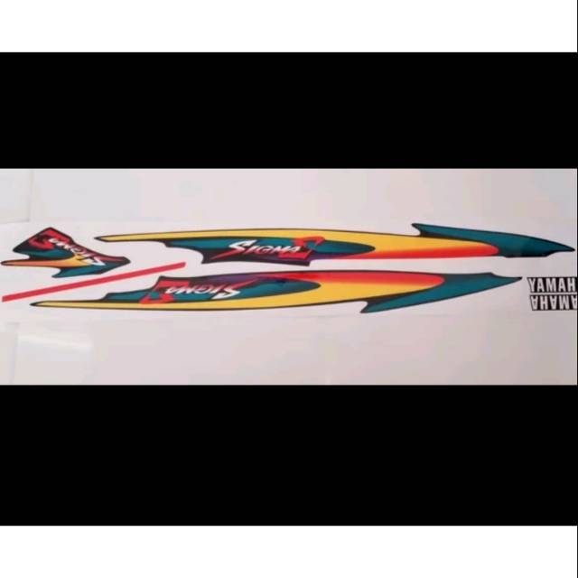 Jual striping sticker yamaha sigma hitam copy original HIgh Quality ...