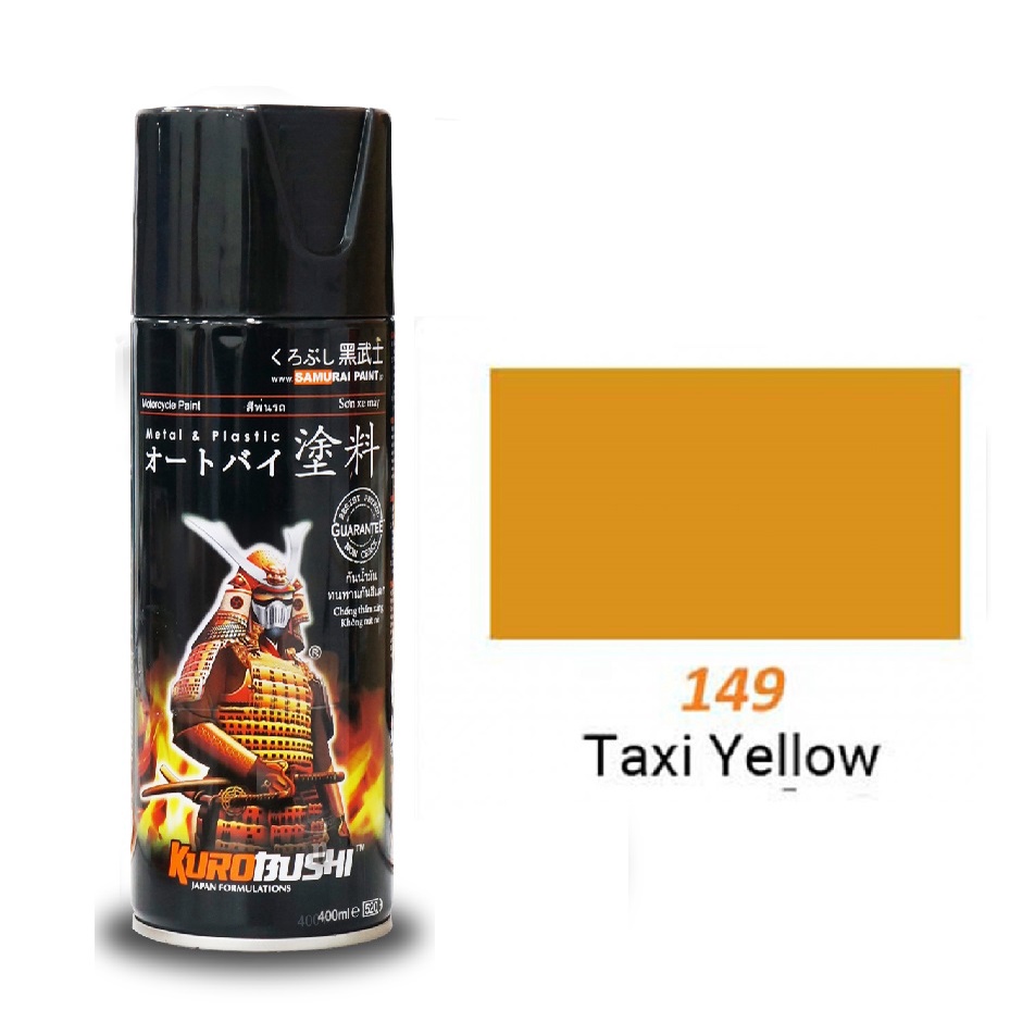 Jual Cat Semprot Pilox Pilok Honda Colours Samurai Paint Kurobushi 149 TAXI YELLOW / KUNING ...