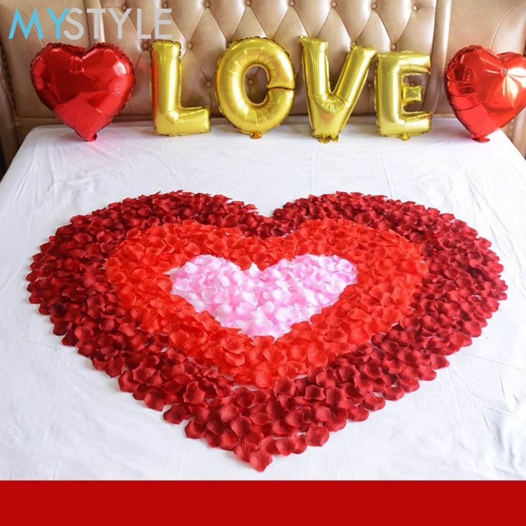 Jual ROSE PETAL KELOPAK BUNGA IMITASI 1 PACK -+ 100 HELAI BUNGA MAWAR ...