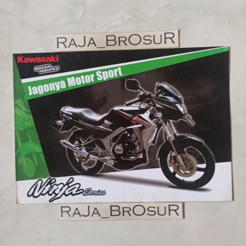 Jual Poster brosur katalog leaflet jadul lawas Kawasaki Ninja 150R/Ninja L/Ninja M/Ninja N ...