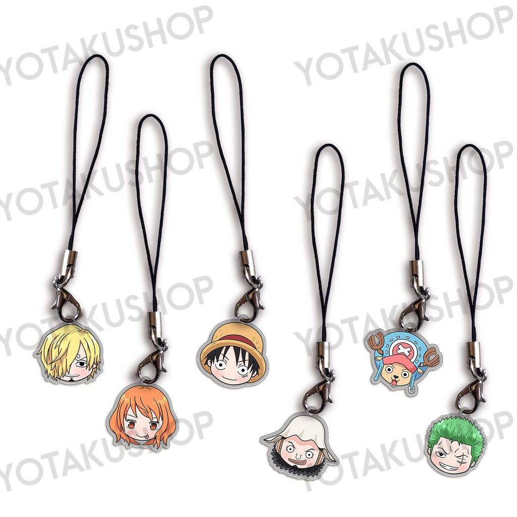 Jual Tali Strap Gantungan HP Anime One Piece Seri 1 Luffy Zoro Fanmerch ...