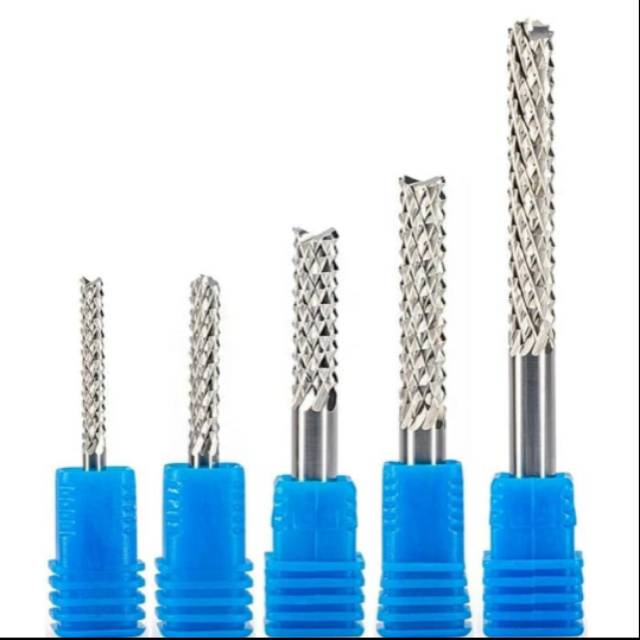 Jual Endmill gerigi 3 mm corn teeth end mill carbide PCB GRC board ...