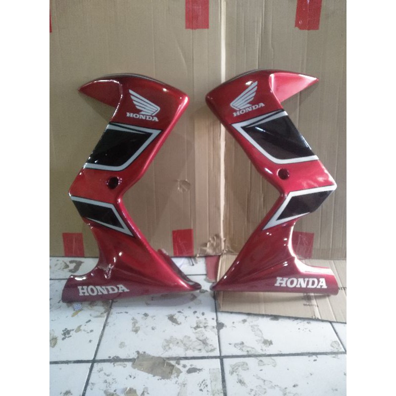 Jual half fairing atau sayap mega pro new karbu | Shopee Indonesia