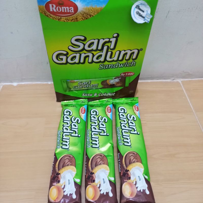 Jual Roma SARI GANDUM sandwich box isi 12 sachet sarigandum | Shopee ...