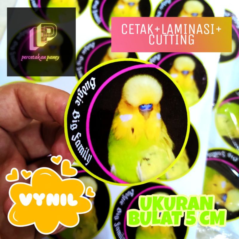 Jual Logo sticker Waterproof ANTI AIR stiker transparan stiker kemasan ...