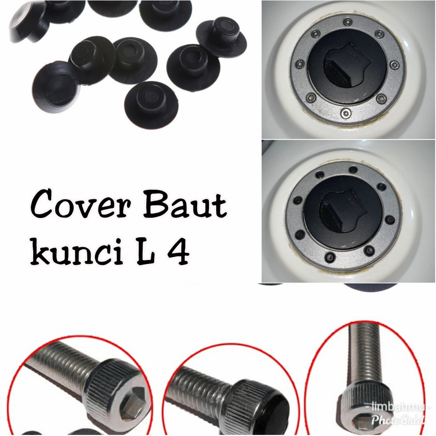 Jual Cover plastic baut L kunci ukuran L4 4mm cover CN111 M5 screw nut ...