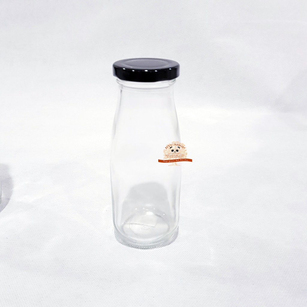 Jual BOTOL MINUM JUS KACA 300 ML / BOTOL JAR / BOTOL MINUM KACA POLOS ...