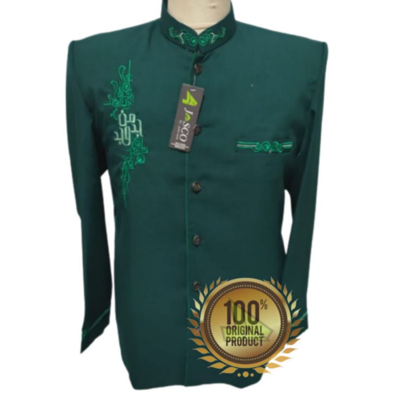 Jual Jasko pria Muslim terbaru busana muslim pria jas koko bordir khas ...