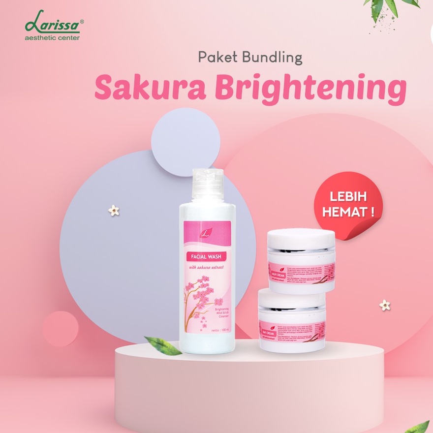 Jual Larissa Paket Hemat Sakura Brightening ( Day Cream + Night Cream ...