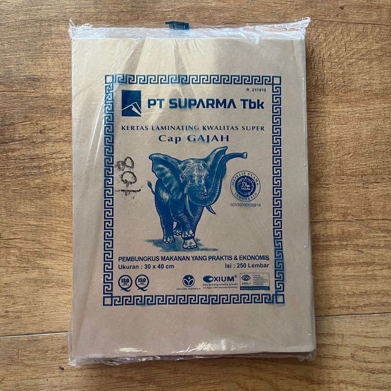 Jual KERTAS BUNGKUS NASI CAP GAJAH | Shopee Indonesia