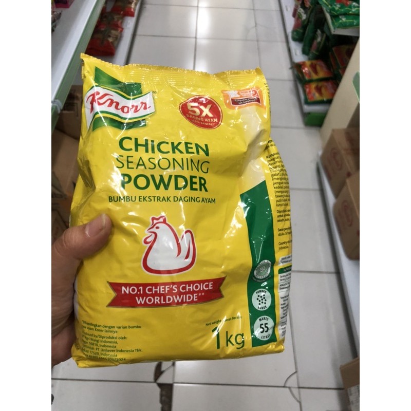 Jual [PENYEDAP RASA] Knorr Chicken/Beef Seasoning Powder Refill 1 kg ...