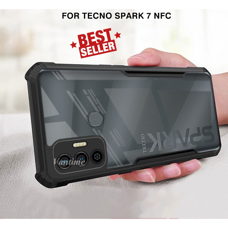 Jual Case Tecno Spark 7 Nfc Armor Beatle Series Bumper Transparan Clear Shopee Indonesia