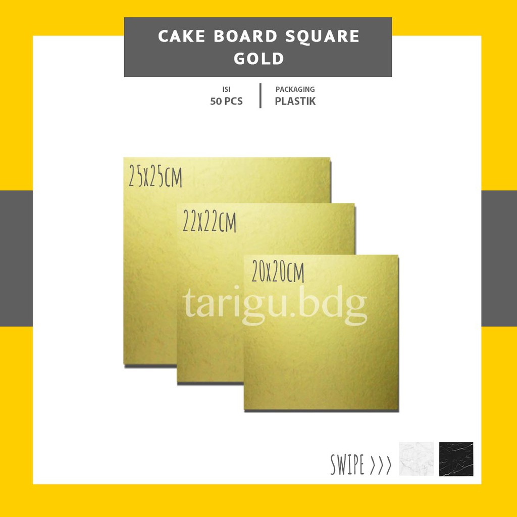 Jual ALAS KUE MOTIF GOLD - CAKE BASE TATAKAN KUE - GOLD CAKE BOARD ...
