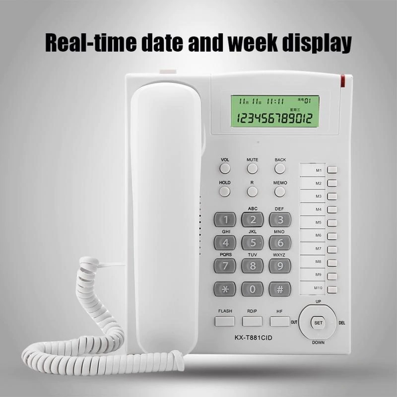 Jual KX-T881 Home Hotel Wired Desktop Telephone Office Landline ...