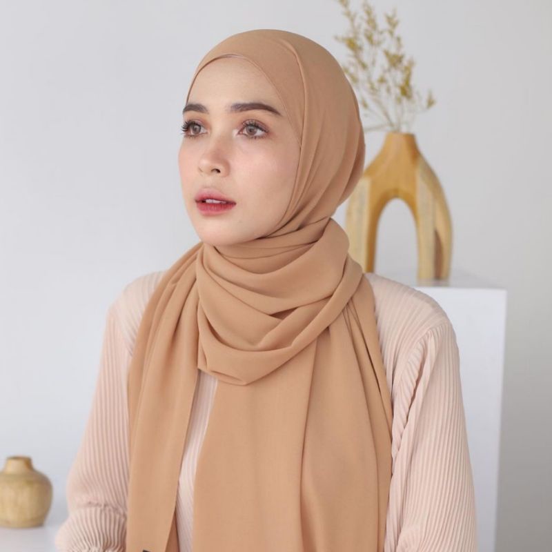 Jual Pashmina Inner Ceruty Babydoll | Pastan Inner Menyatu dengan ...