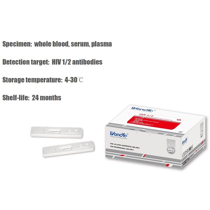 Jual WONDFO HIV 1/2 Test Cassette (WB/S/P) | Shopee Indonesia