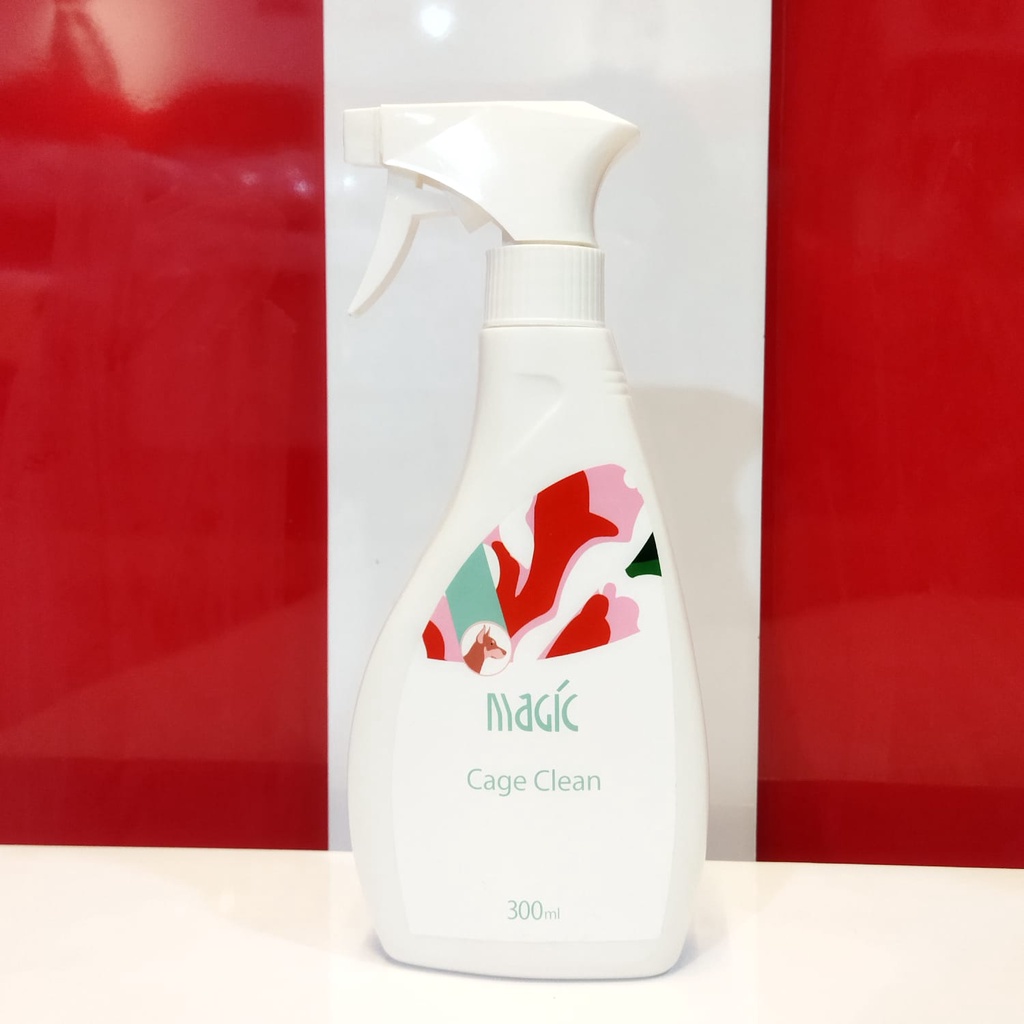Jual MAGE Cage Clean SPRAY 300ml cairan untuk bakteri dan bau kandang ...