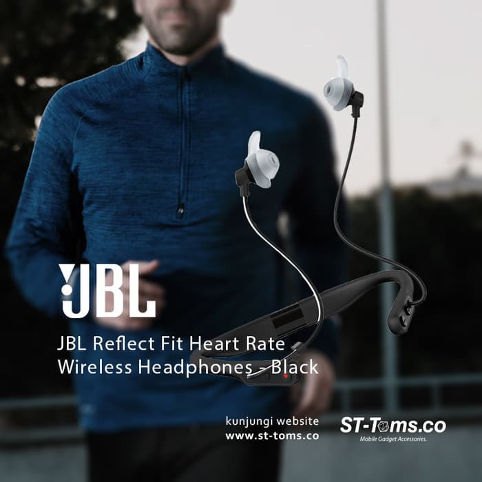Jual JBL Reflect Fit Heart Rate Wireless Headphones - Black | Shopee ...
