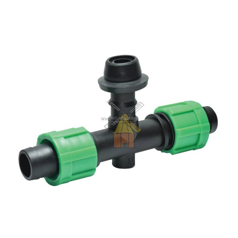 Jual Drip Tape Connector, Tee PVC Offtake with T Grommet, 16mm | Shopee ...